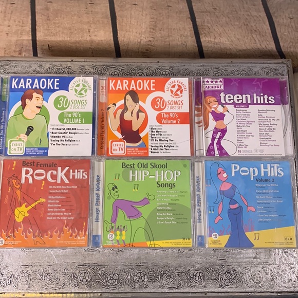 all star karaoke | Other | Vintage 9s Set Of 6 Karaoke Cds | Poshmark